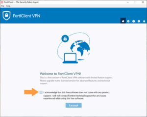 Instalação do cliente FortiClient VPN para Windows – ATI