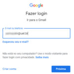 Login com conta @uel.br – ATI