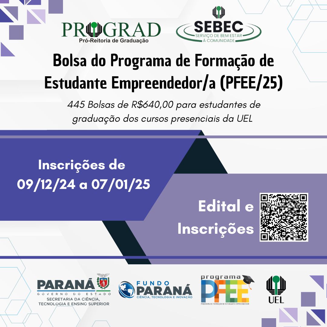 PROCESSO DE SELEÇÃO PARA PROGRAMA DE FORMAÇÃO DE ESTUDANTE EMPREENDEDOR ...